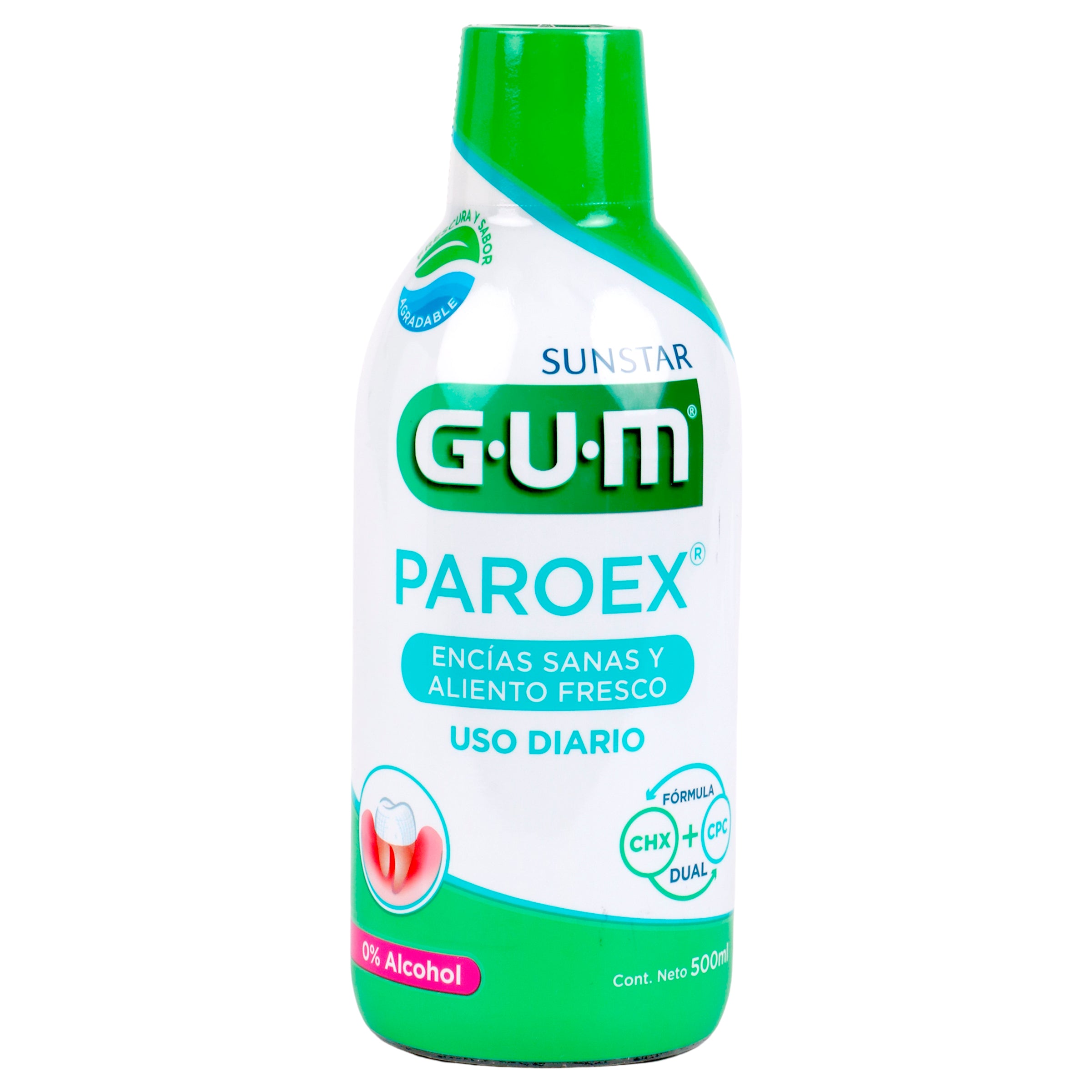 Enjuague Bucal Gum Paroex Uso Diario 500 Ml