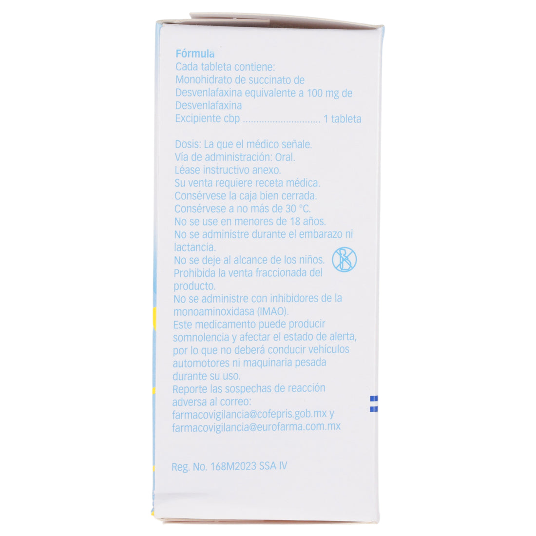 Resvelare 100 Mg Con 28 Tabletas Liberacion Prolongada