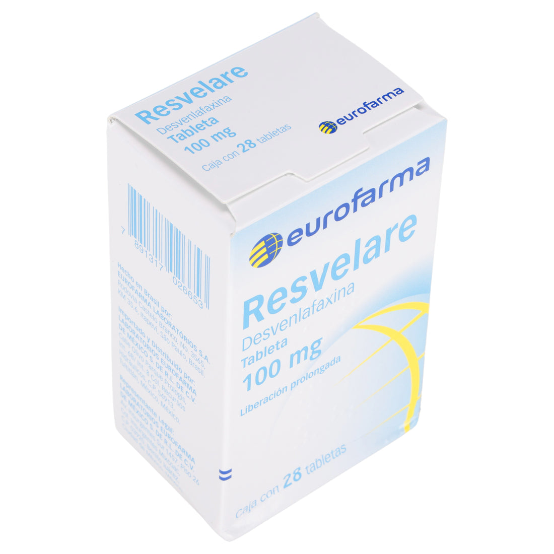 Resvelare 100 Mg Con 28 Tabletas Liberacion Prolongada
