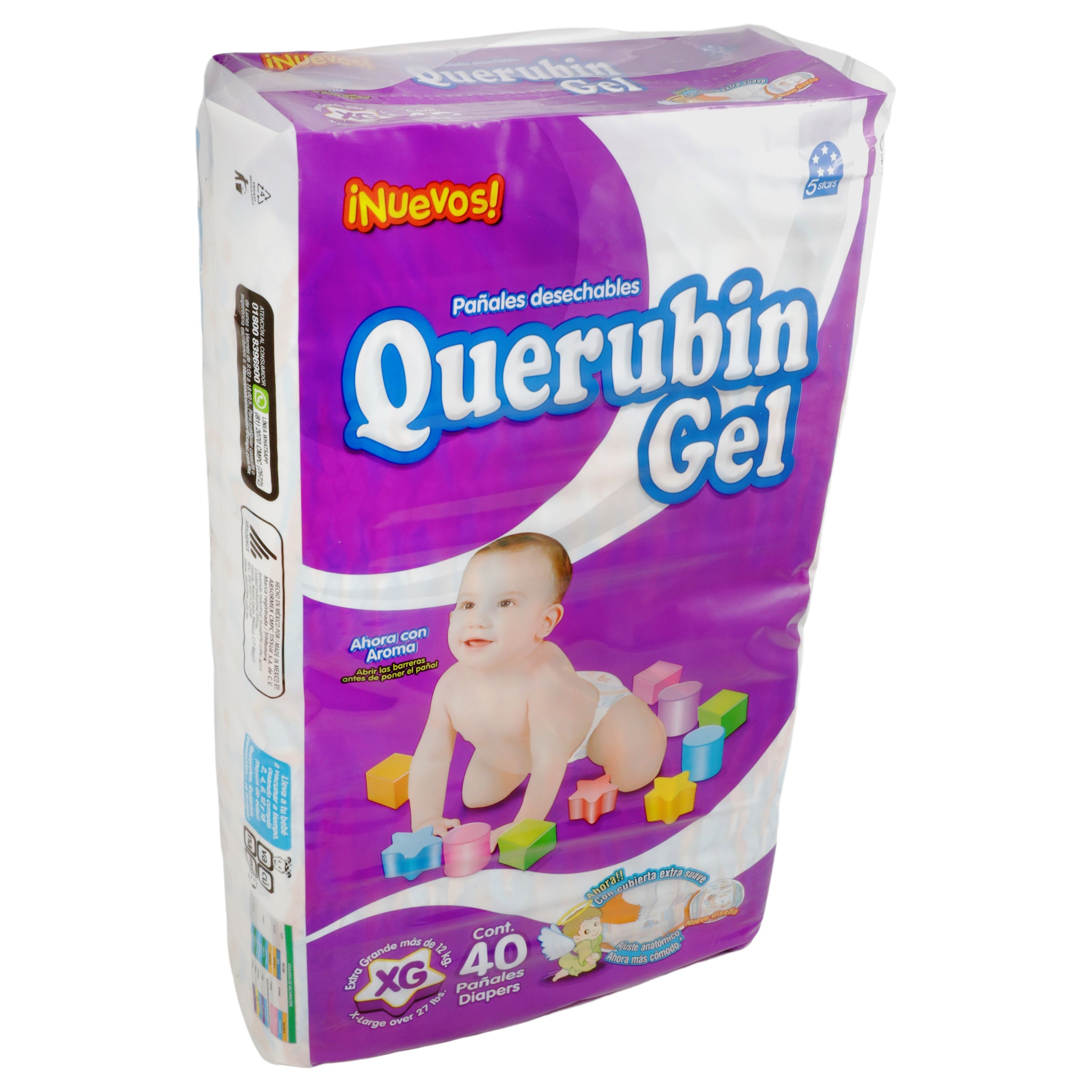 Pañal Querubin Con 40 Piezas X Grande