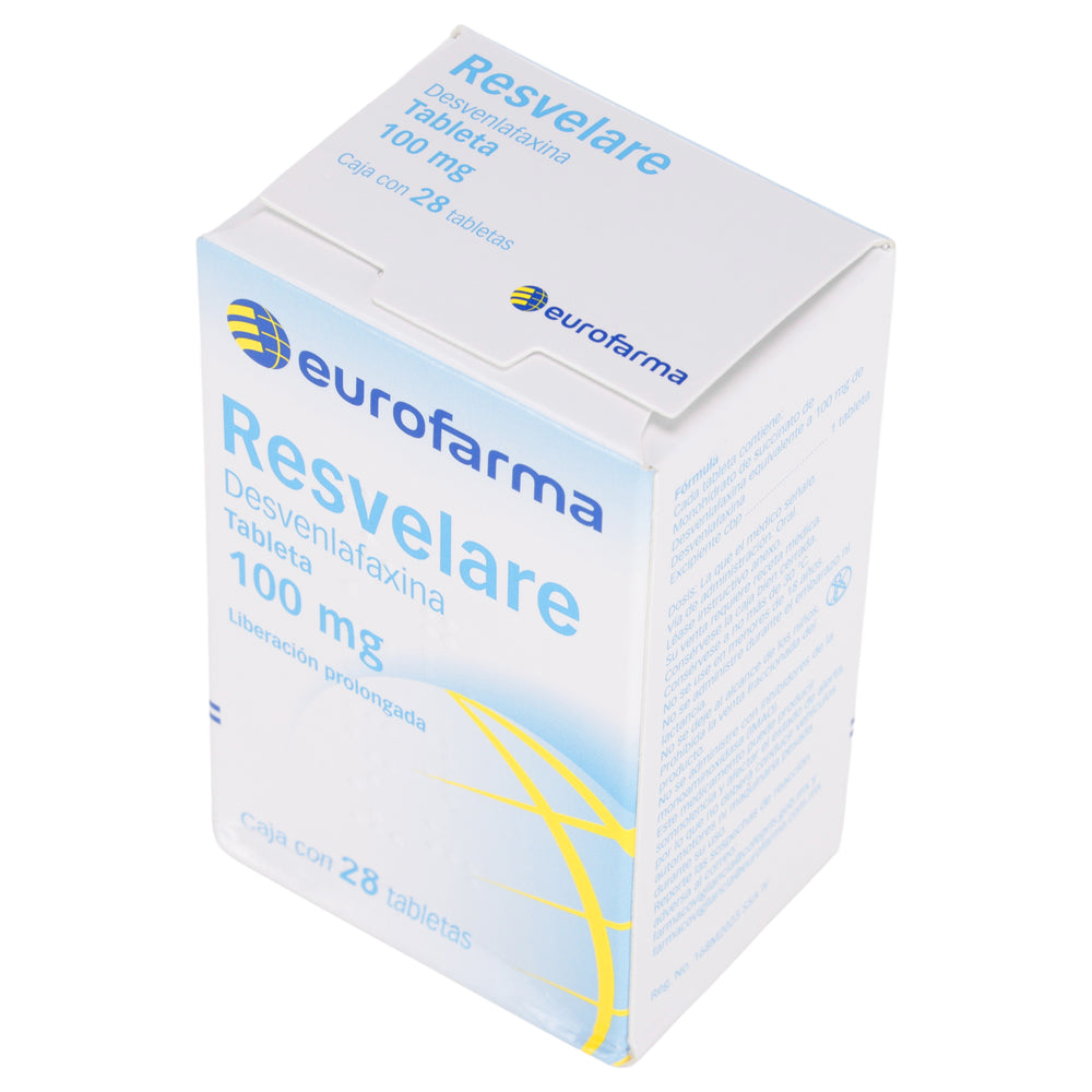 Resvelare 100 Mg Con 28 Tabletas Liberacion Prolongada