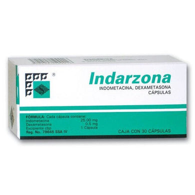 Indarzona (Indometacina/Dexametasona) Con 30 Tabletas