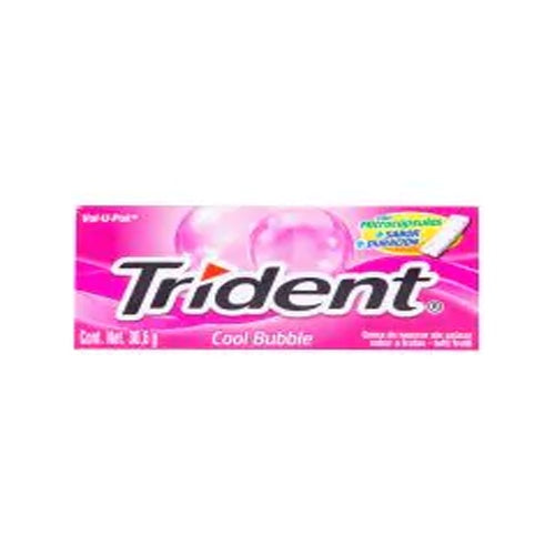 Chicle Trident 18 Piezas Cool Bubble